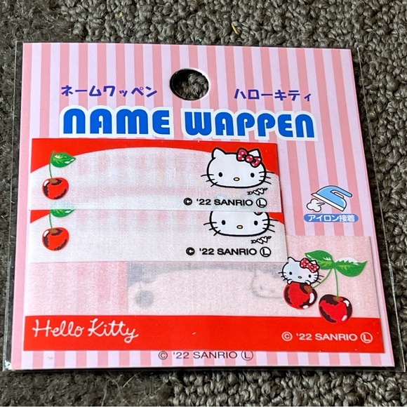 Sanrio | Office | Hello Kitty Name Wappen Ironon Patch Nametag Japan ...